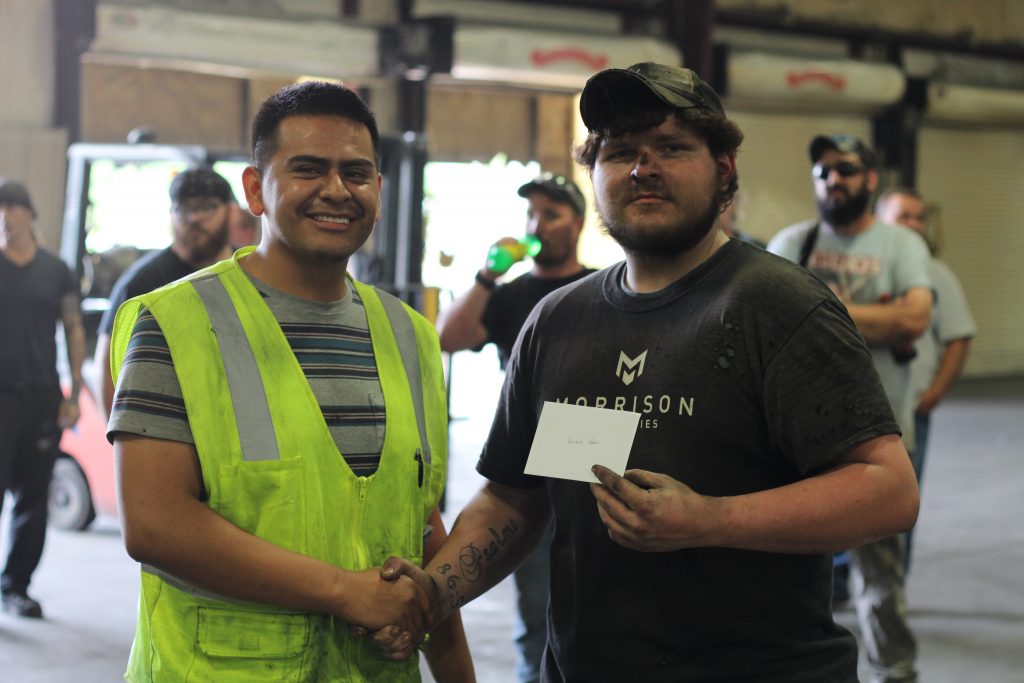 Congratulations to our newest Employee of the Month - Morrison Industries