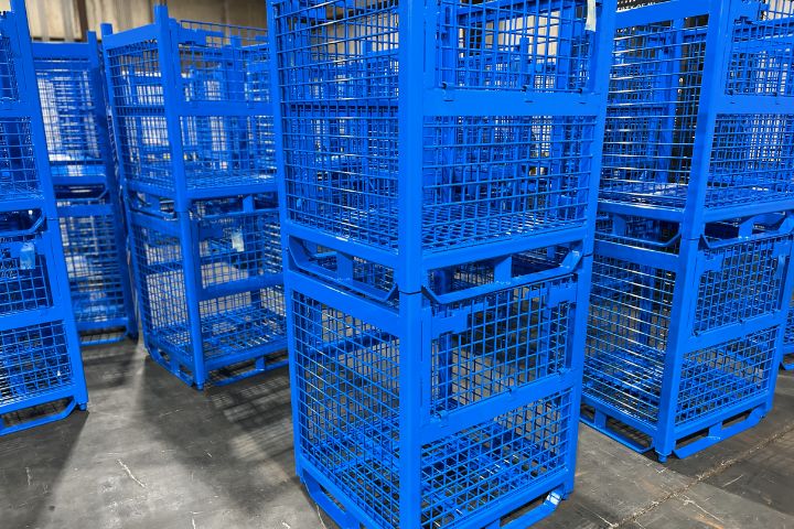 Wire Mesh Containers - Collapsible & Stackable Storage Solutions