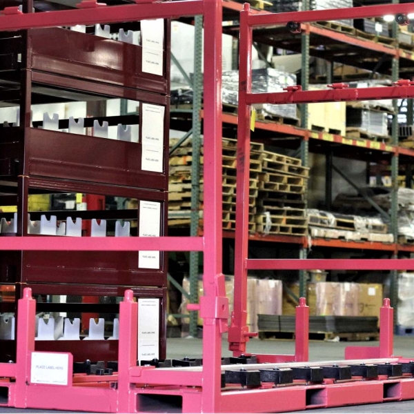 Collapsible Stack Racks - Folding Steel Racks